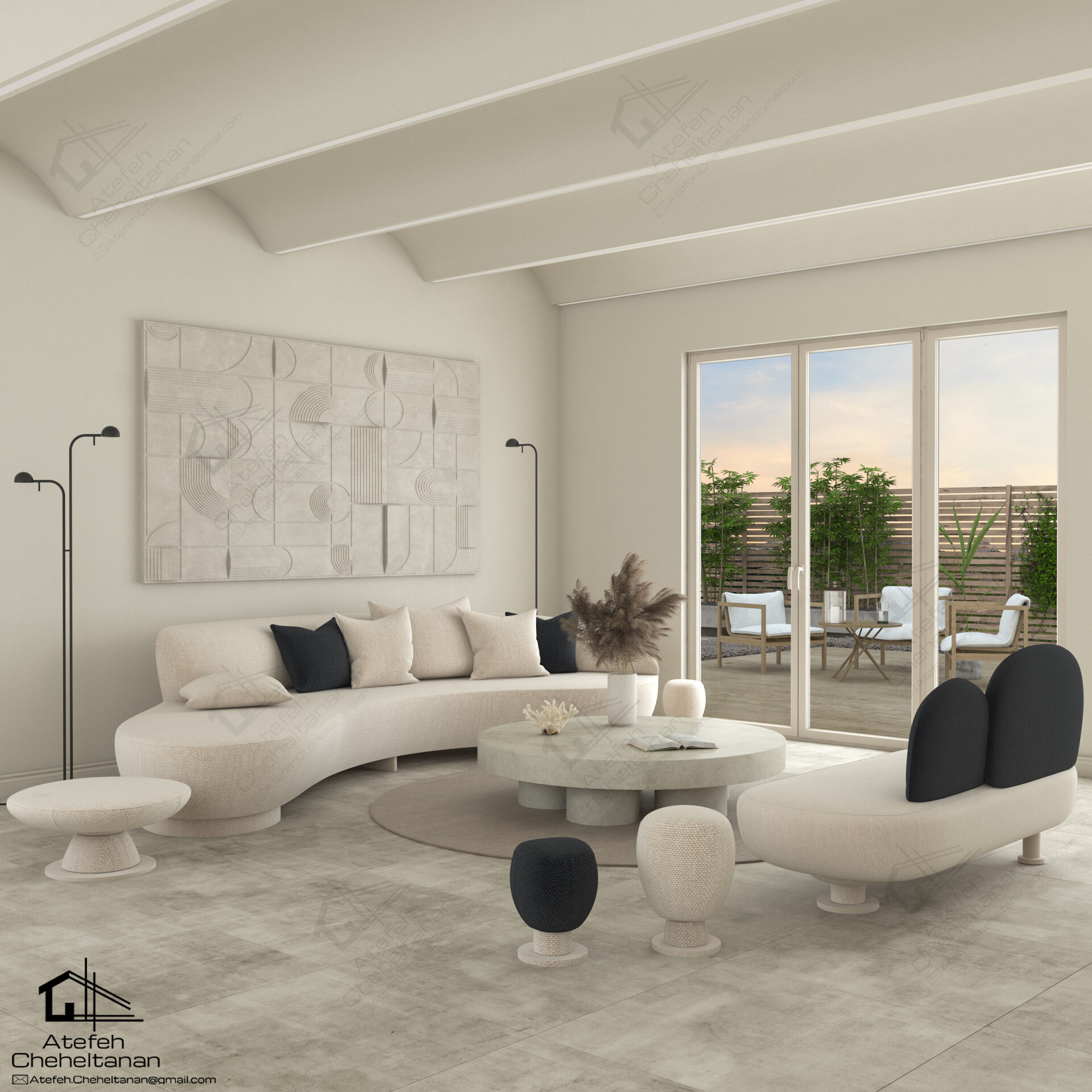 ArtStation - Neutral, Modern, Minimalist interior