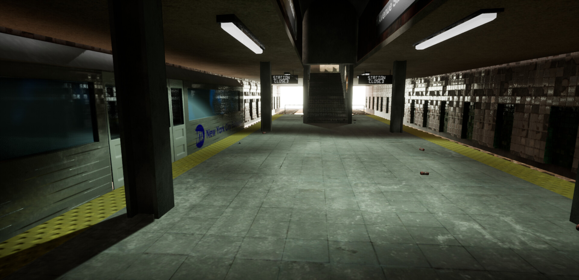 ArtStation - Underground Train Station