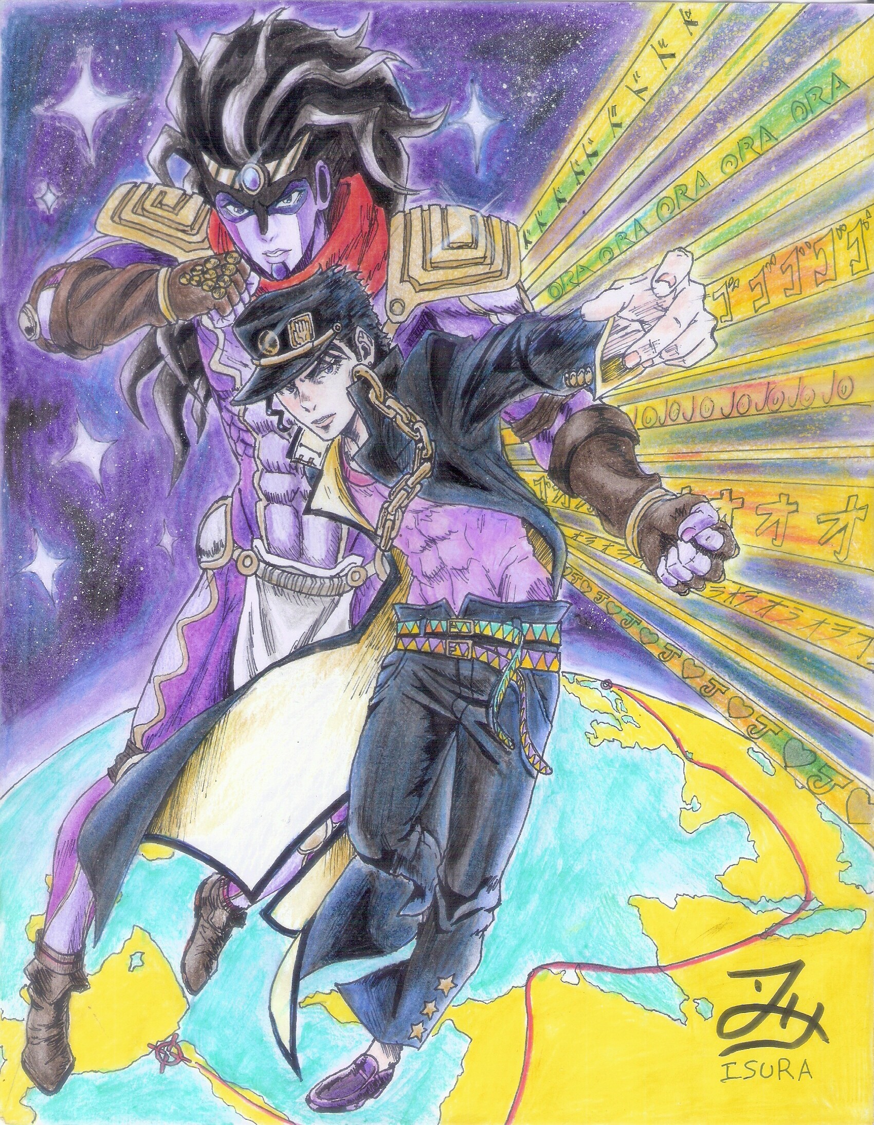 ArtStation - Jotaro Kujou - StardustCrusaders