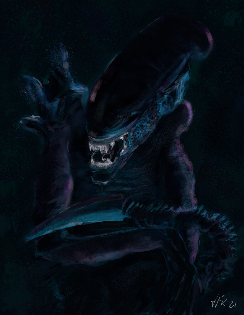 ArtStation - Alien Color sketch