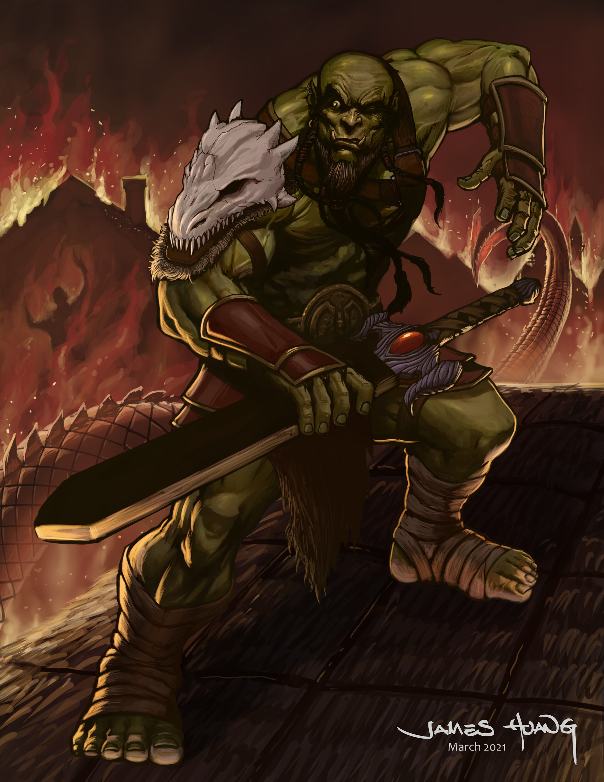 ArtStation - Dragon Hunter