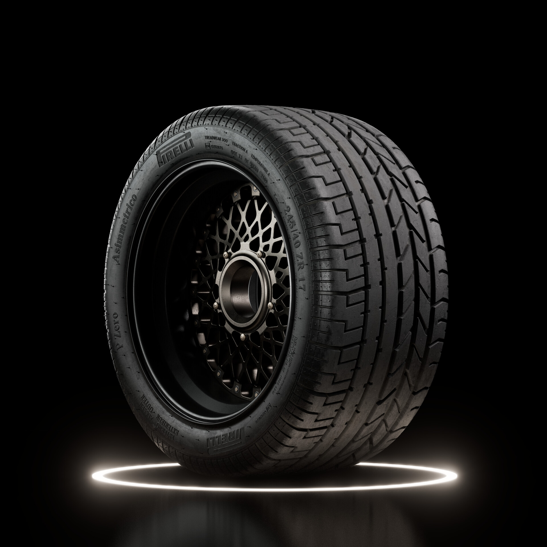 ArtStation - PZERO Asimmetrico F40 | PIRELLI Front and Rear Tires