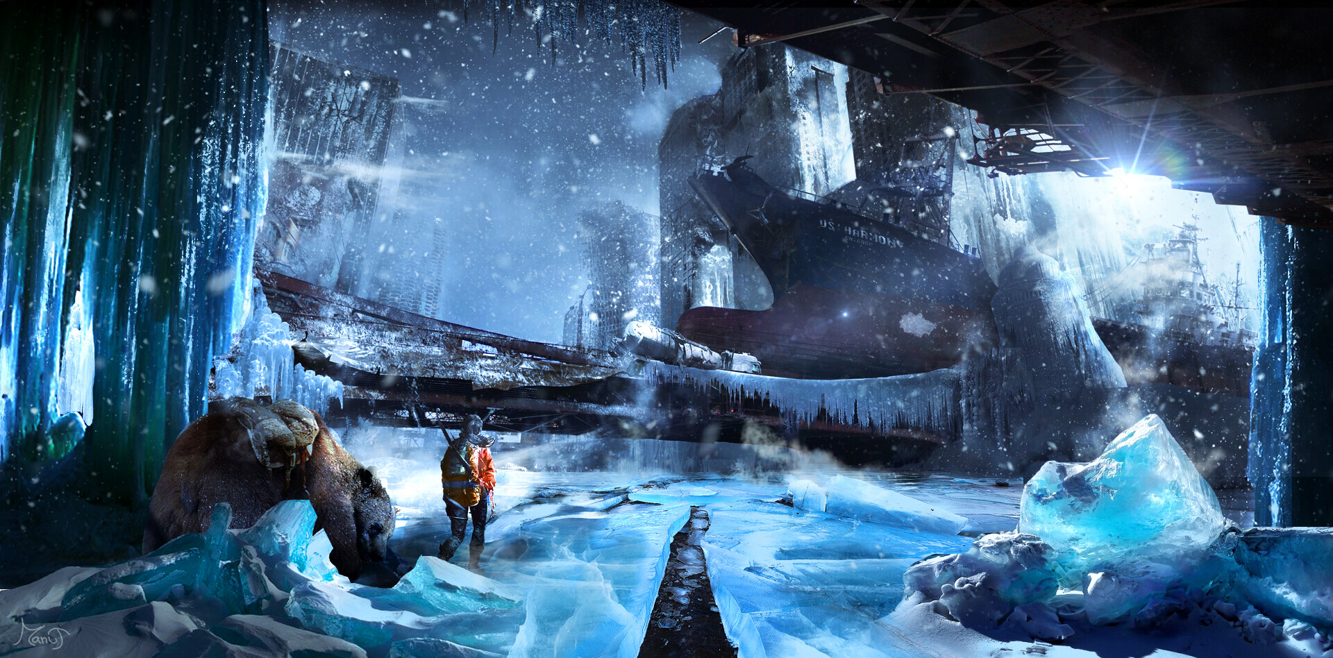 ArtStation - Frozen Chicago