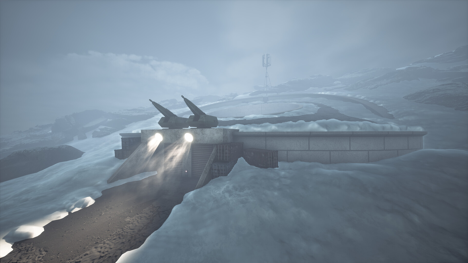 ArtStation - Secret Mountain Base 3D Model