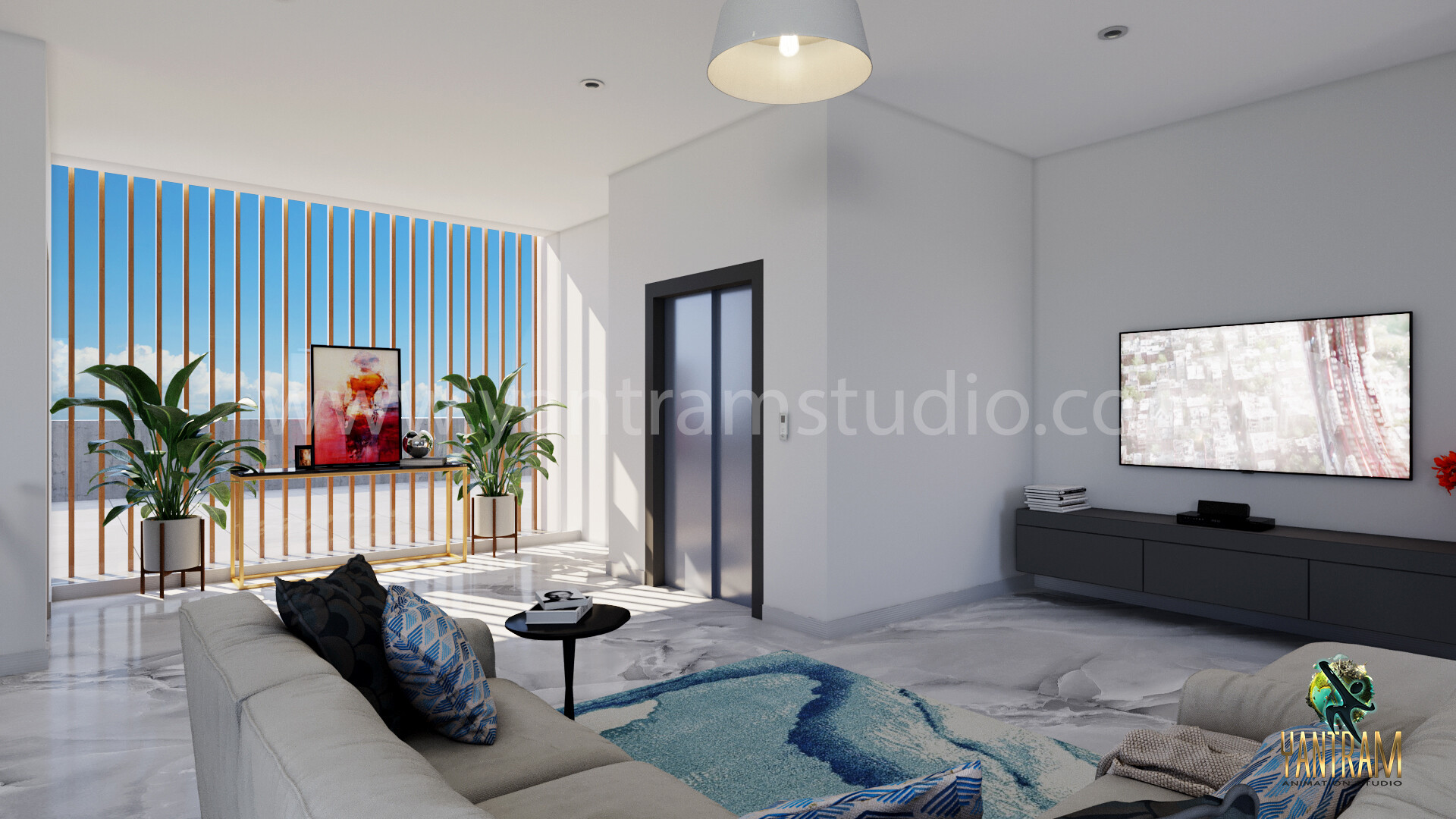 Yantram Architectural Design Studio - 3d walkthrough of farmhouse ...