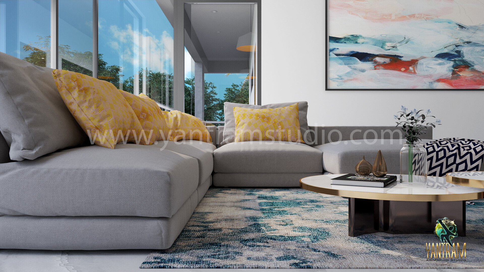 Yantram Architectural Design Studio - 3d walkthrough of farmhouse ...