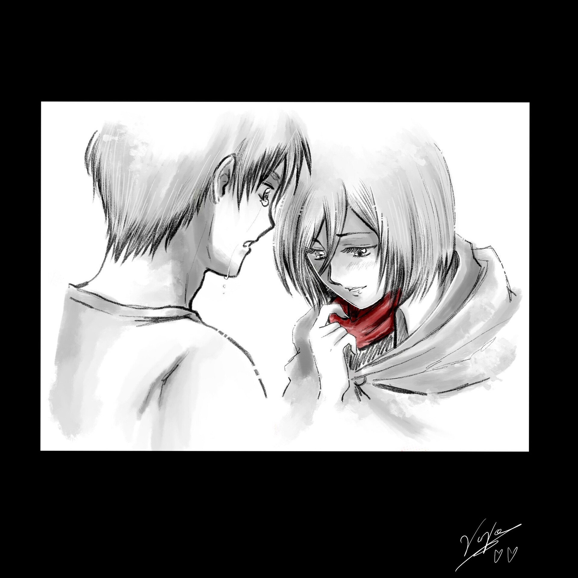 ArtStation - Mikasa to Eren