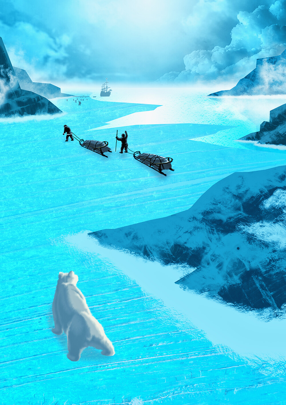 ArtStation - Polar expedition. They came.