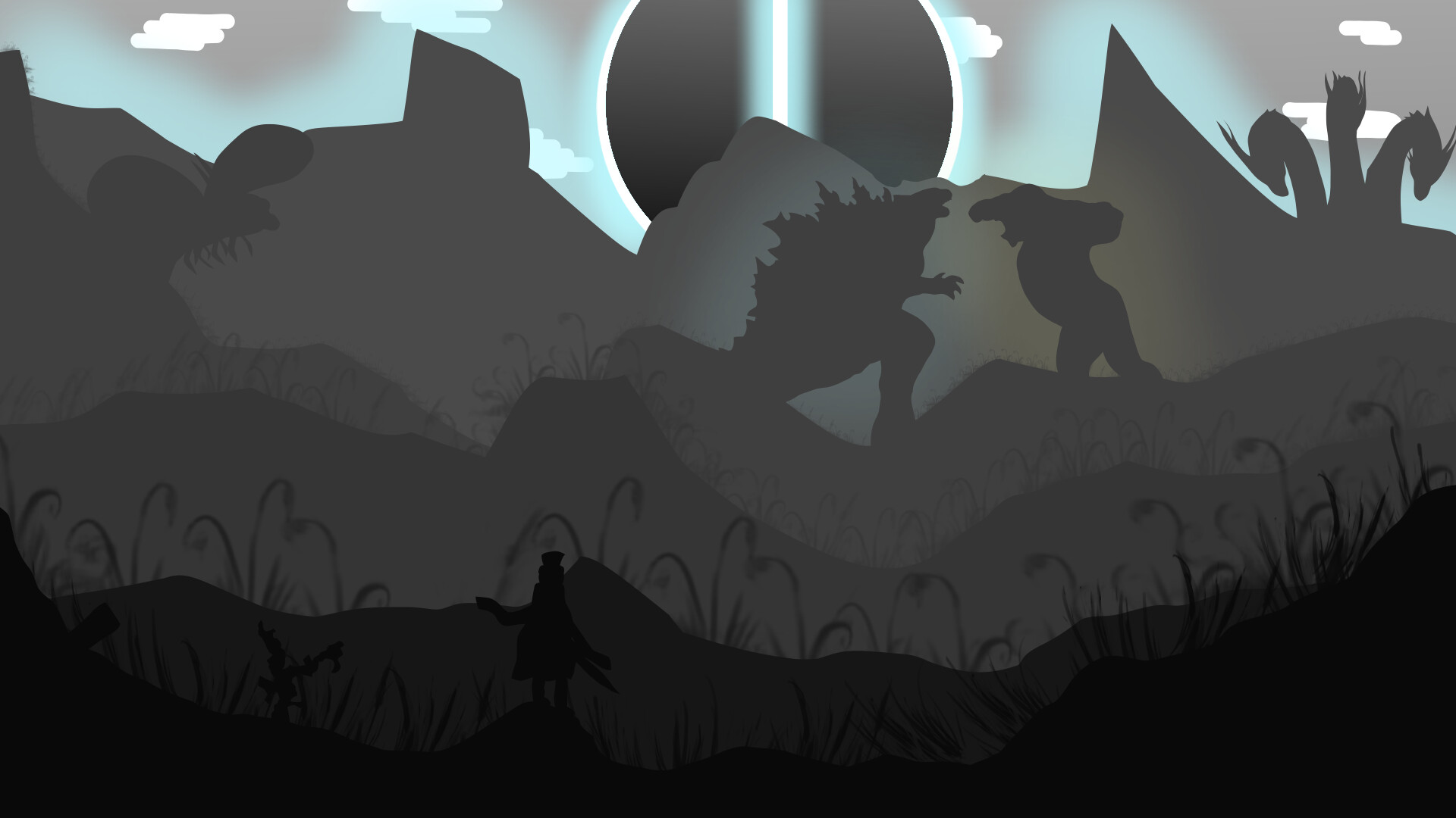 ArtStation - Godzilla Fight