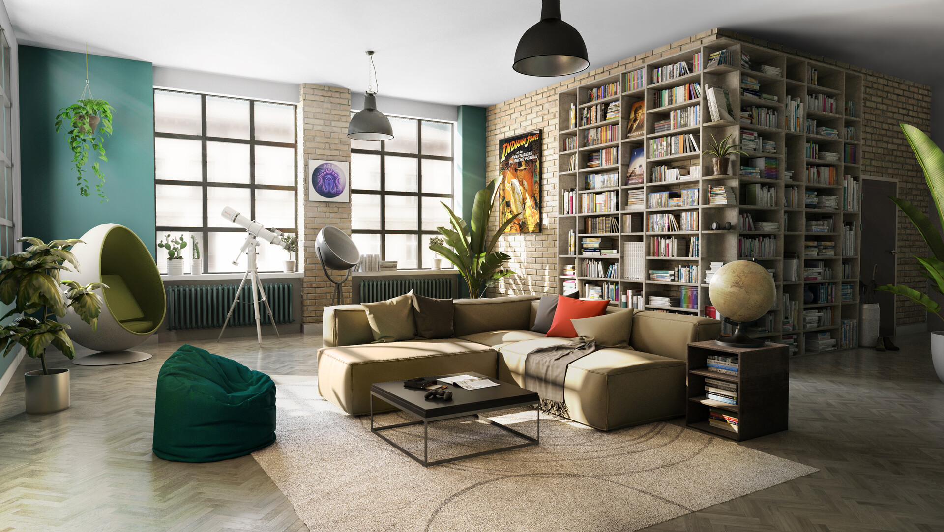 ArtStation - Pax Background - Interior apartment