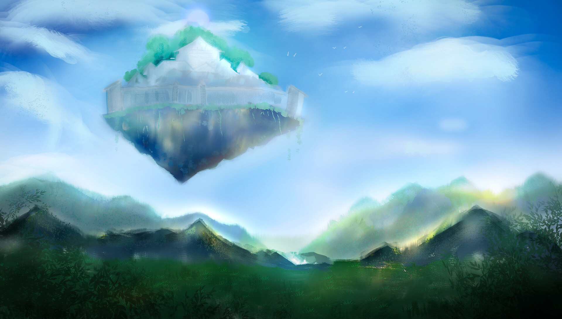 ArtStation - ADELLUM - FLOATING KINGDOM OF LIGHT