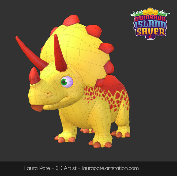 ArtStation - Triceratops - Island Saver Dinos