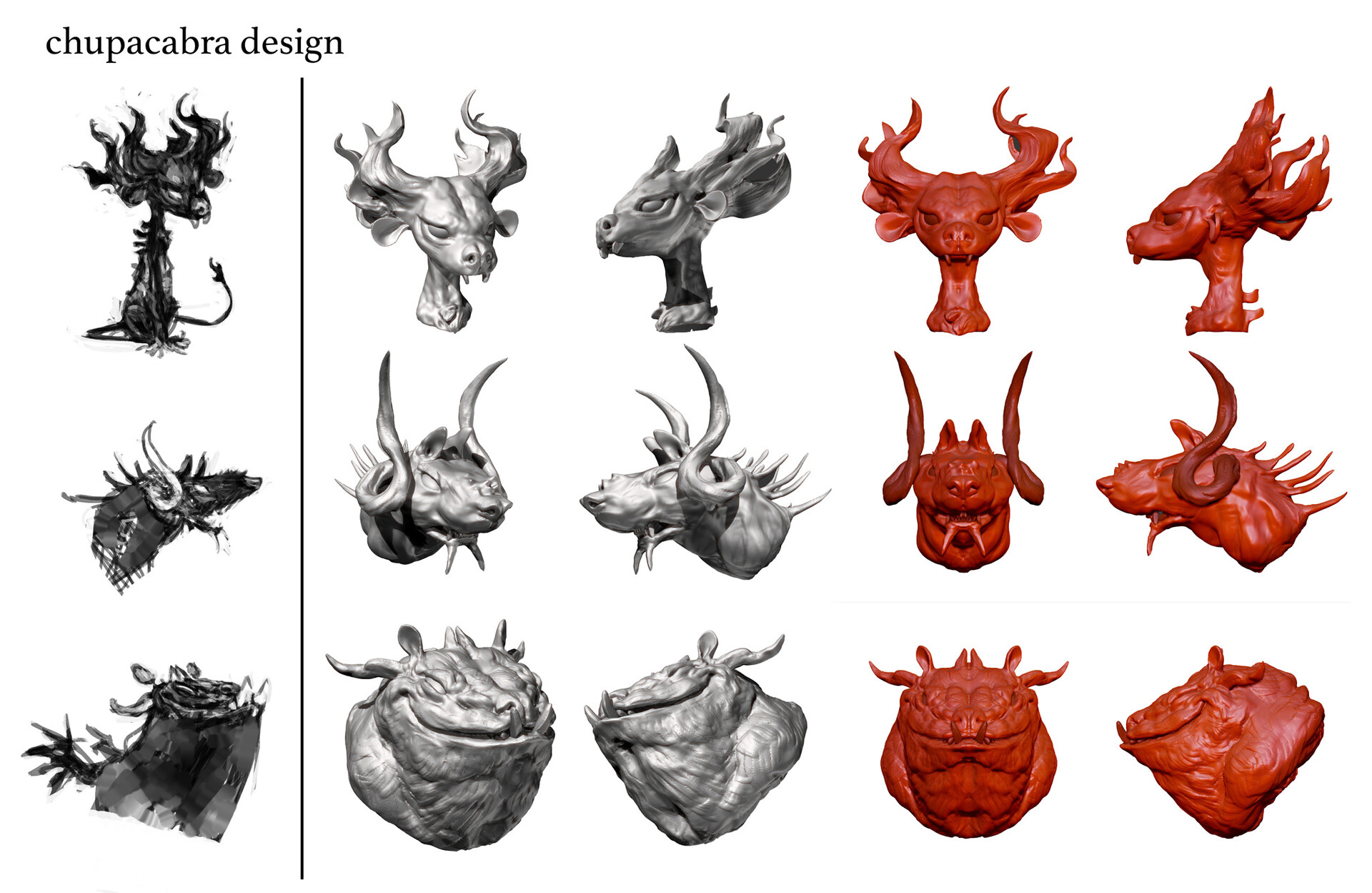 ArtStation - Character Design - Chupacabra