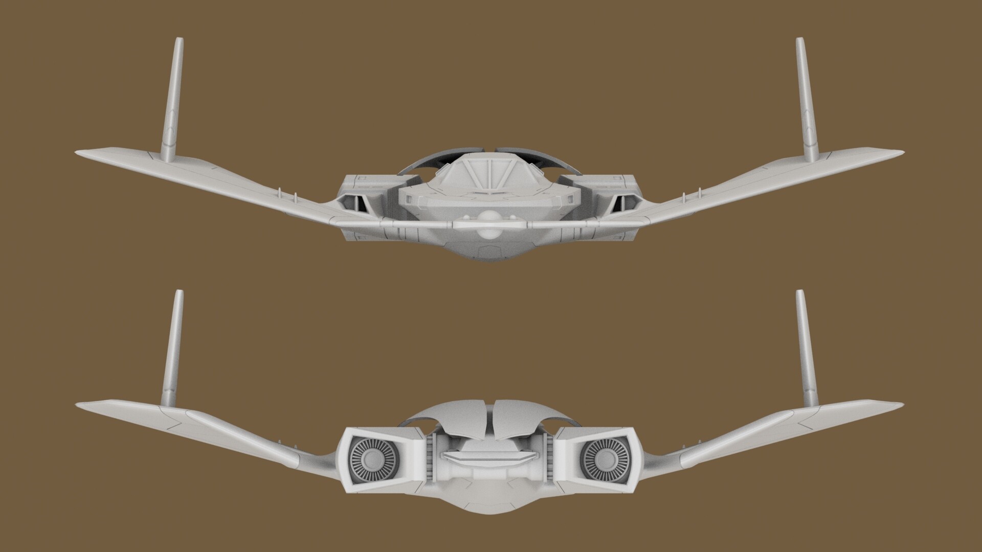 Sean H Bullough - Batman vs Superman Batwing for 3D Printing