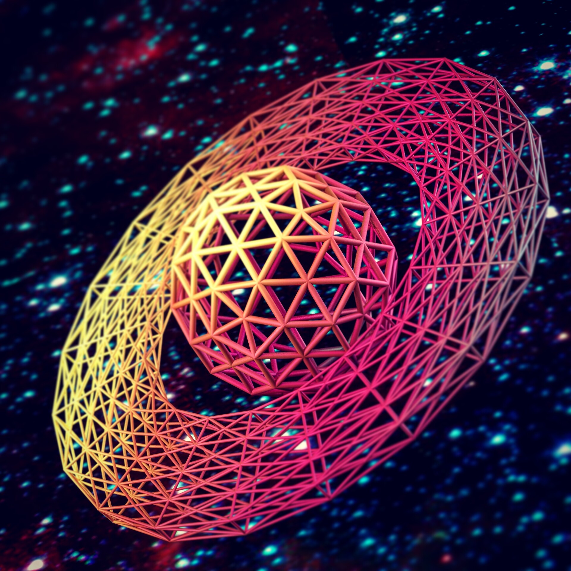 ArtStation - Wire Mesh Saturn