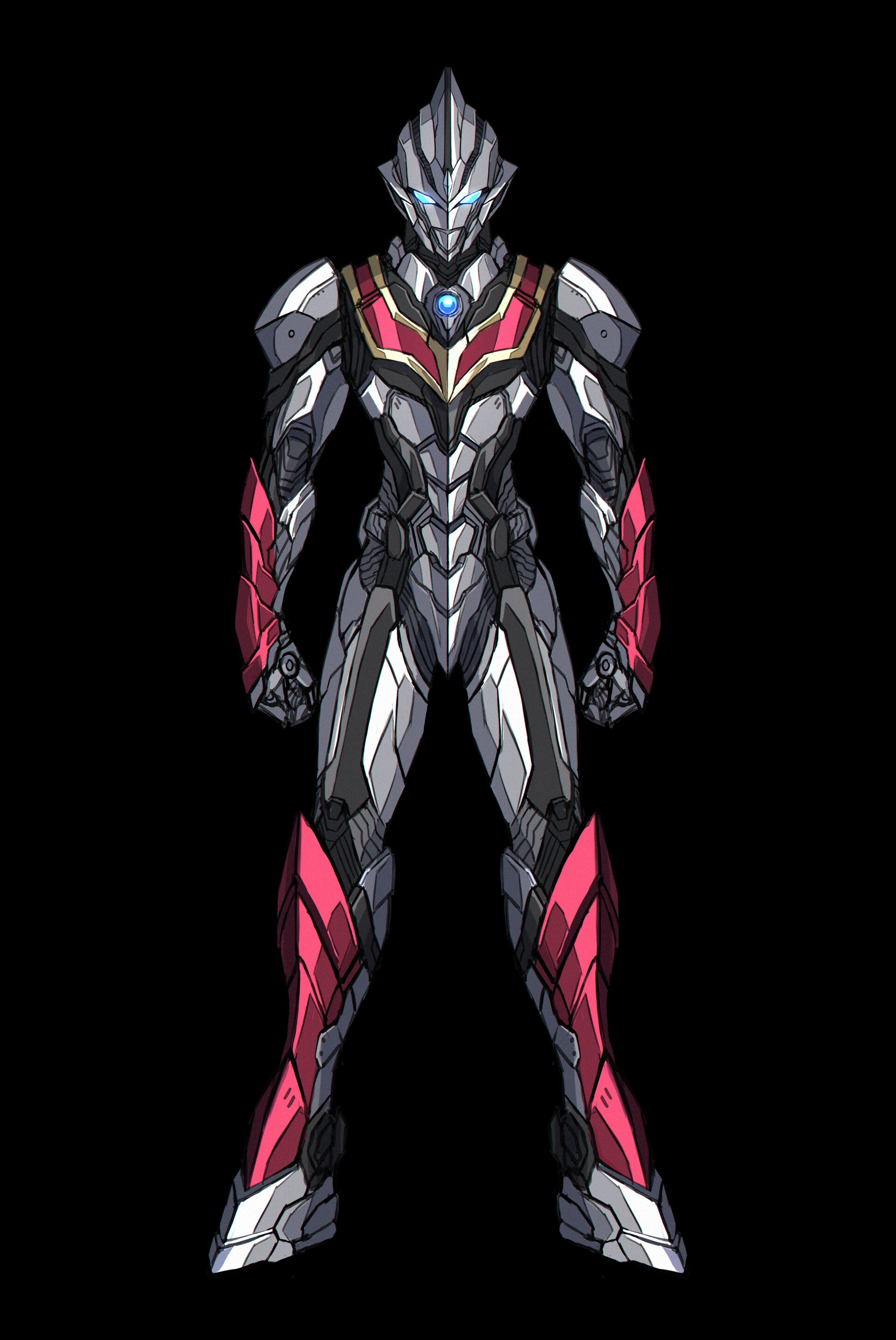 Ultraman Tiga Evil Tiga Render By Zer0stylinx Ultraman