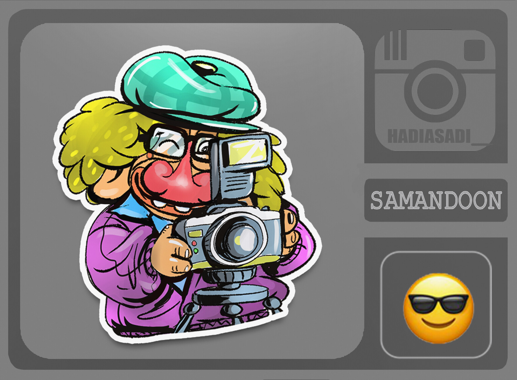 Hadi Asadi - Stickers -" Samandoon" Stickers for Telegram