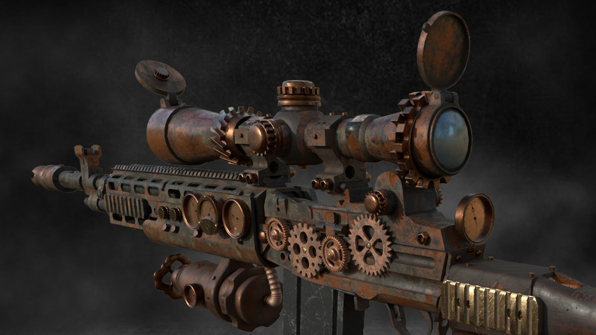 Steampunk Sniper Wallpaper