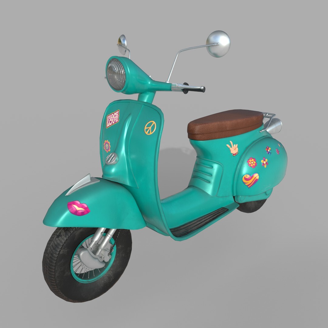 ArtStation - Retro Scooter