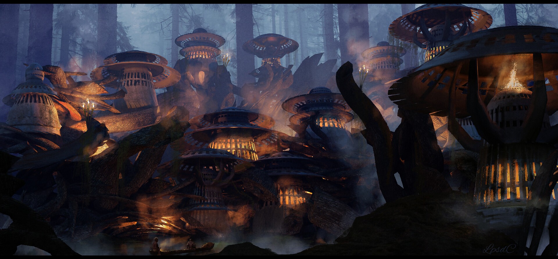 ArtStation - The Illuminated Village