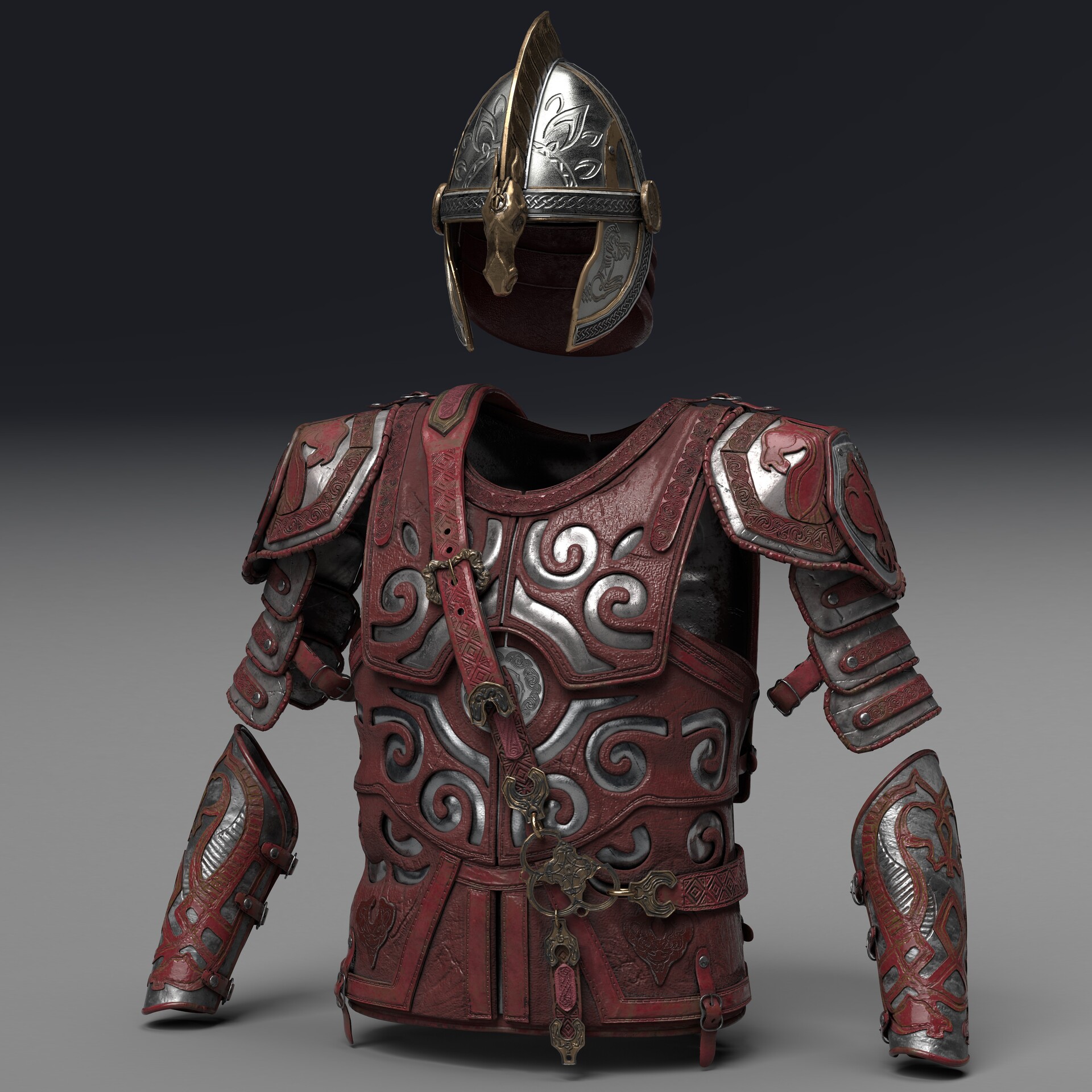 ArtStation - a helmet and armor