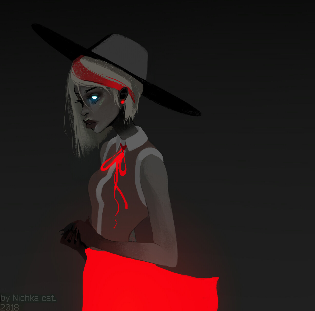 ArtStation - Girl in red
