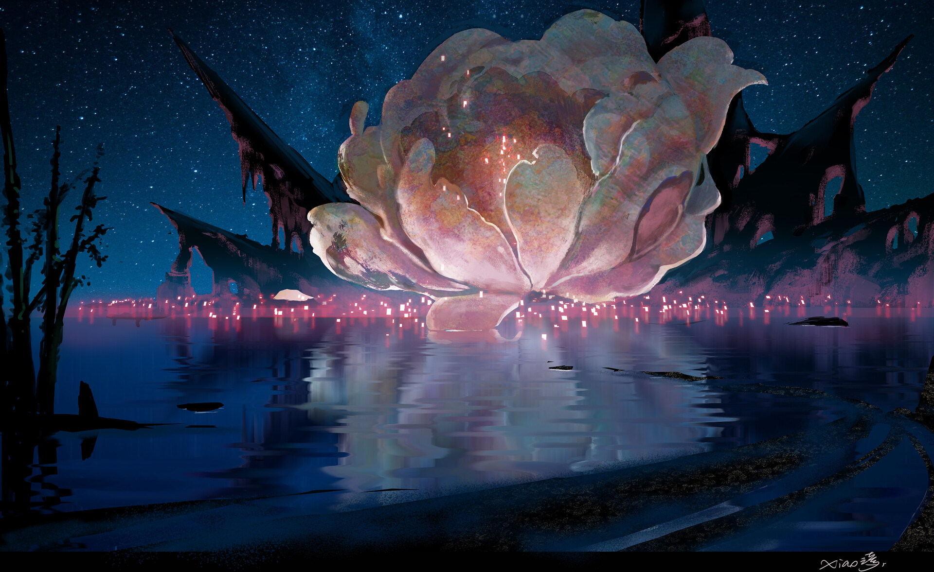 ArtStation - Night Flower Cave