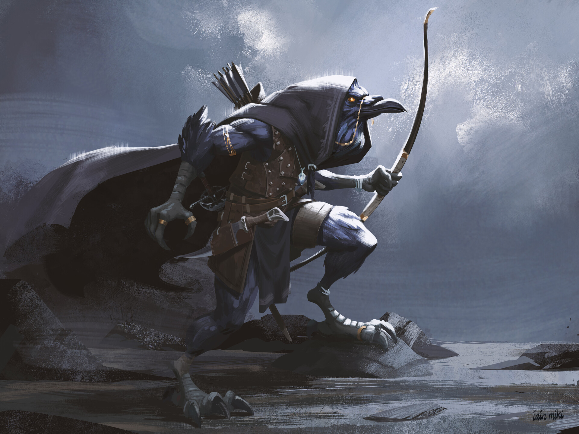 ArtStation - Cackle, The Kenku Rogue