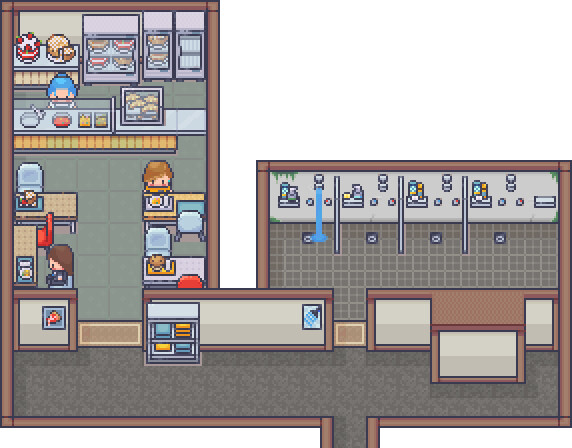 ArtStation - The prison 2 - 16x16 top-down pixel art