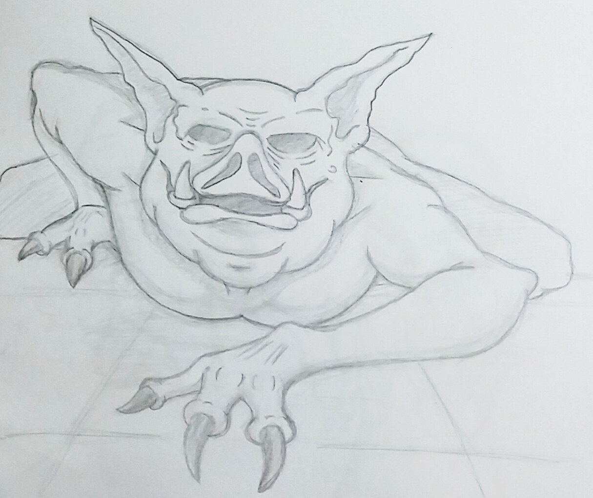 ArtStation - Pig Horror Character Sketch