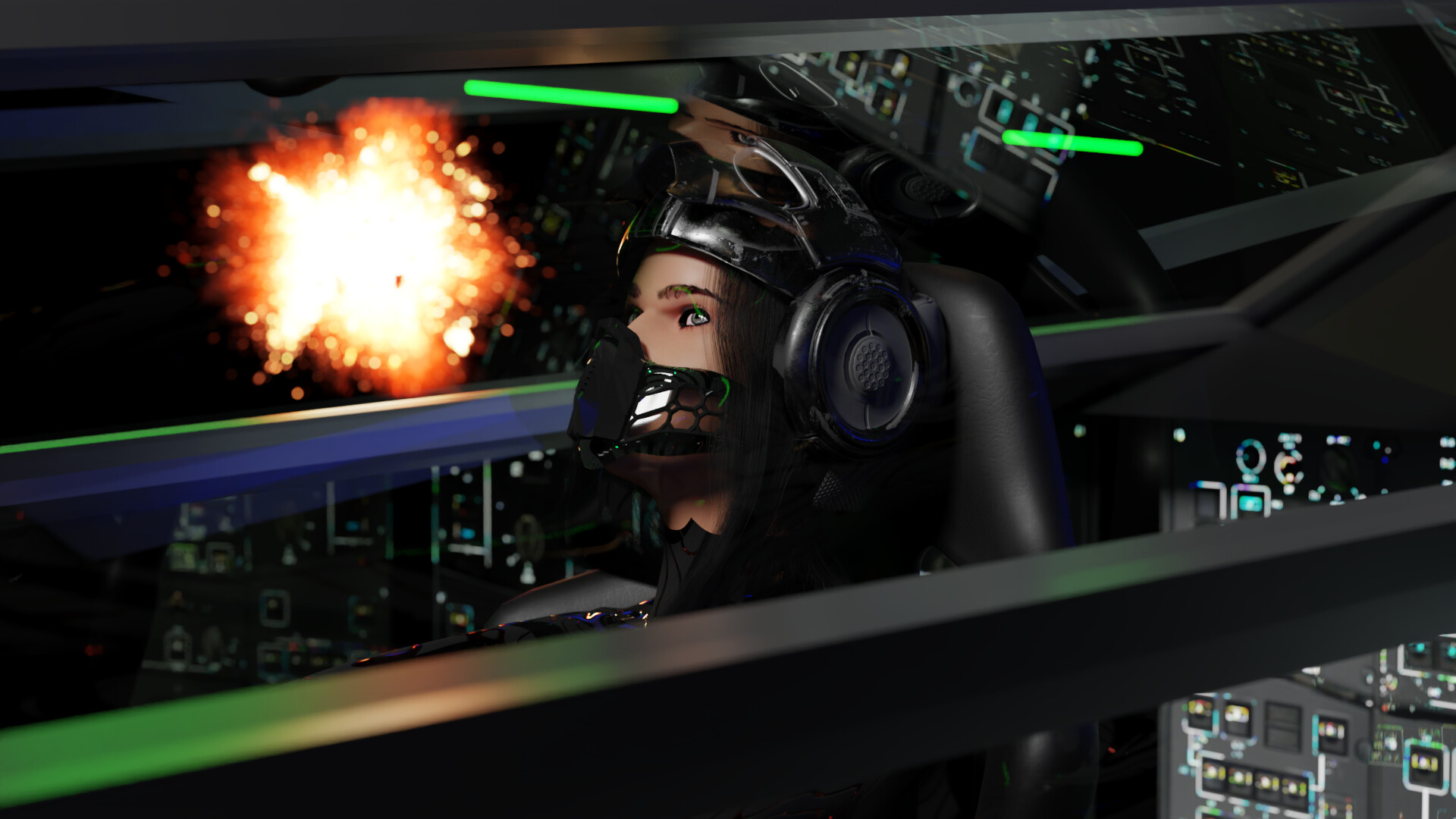 ArtStation - Ana in Space