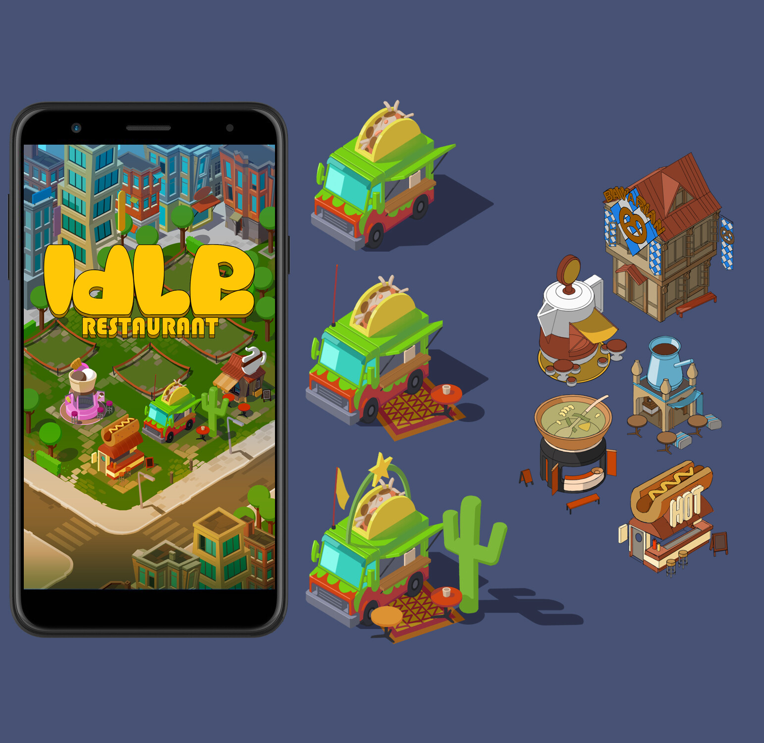 ArtStation - Idle Restaurant - concept art