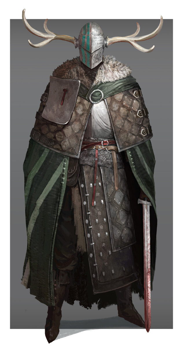 ArtStation - deer knight