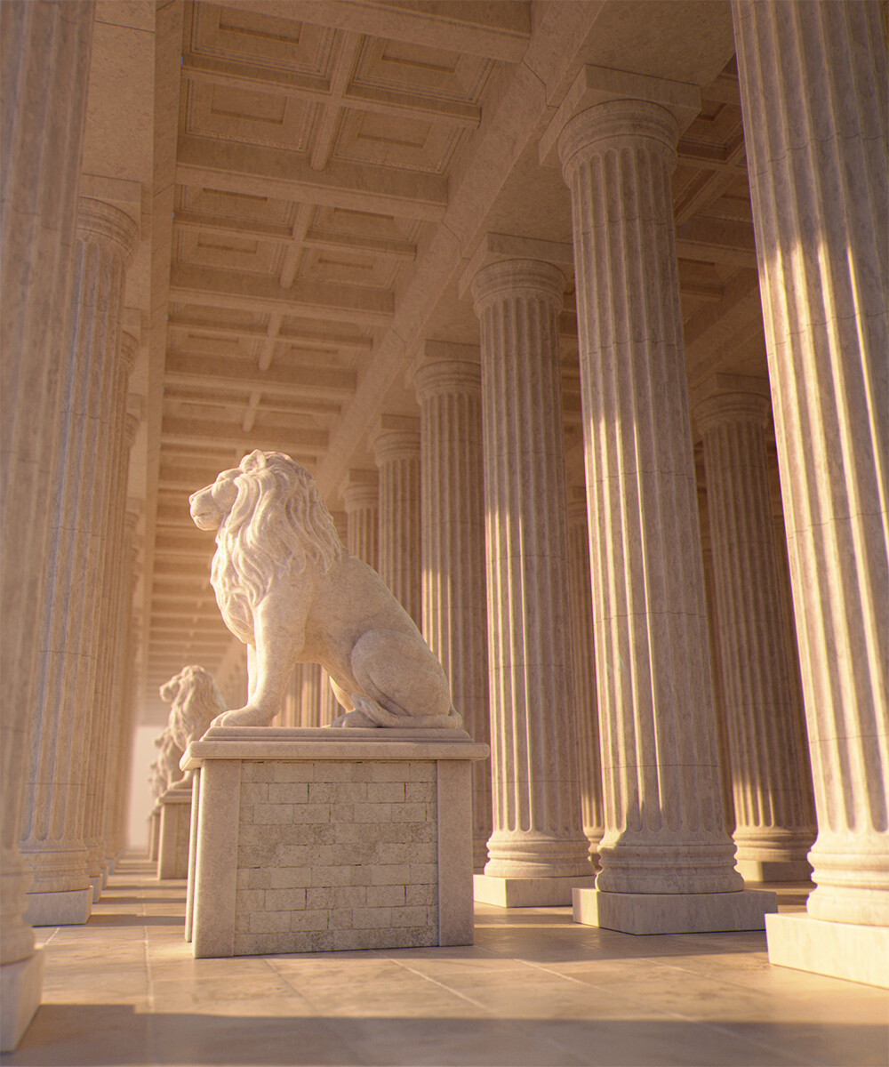 ArtStation - The Lion Temple