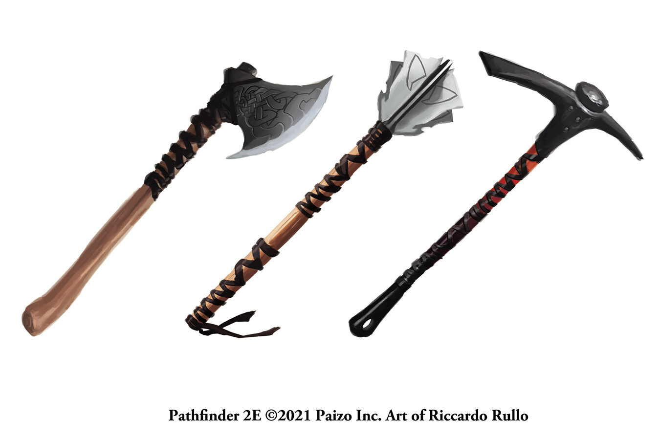 ArtStation - Weapon artwork set 2 for Pathfinder Magic Armaments Deck