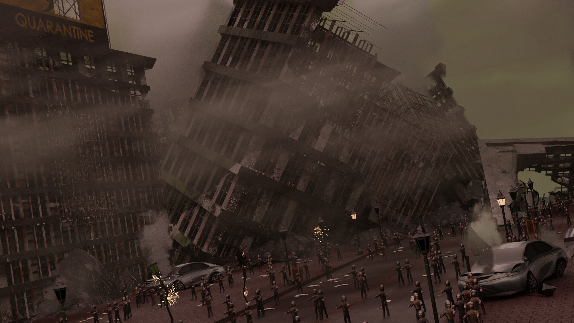 ArtStation - Apocalypse City and Dead Zombies (Blender)