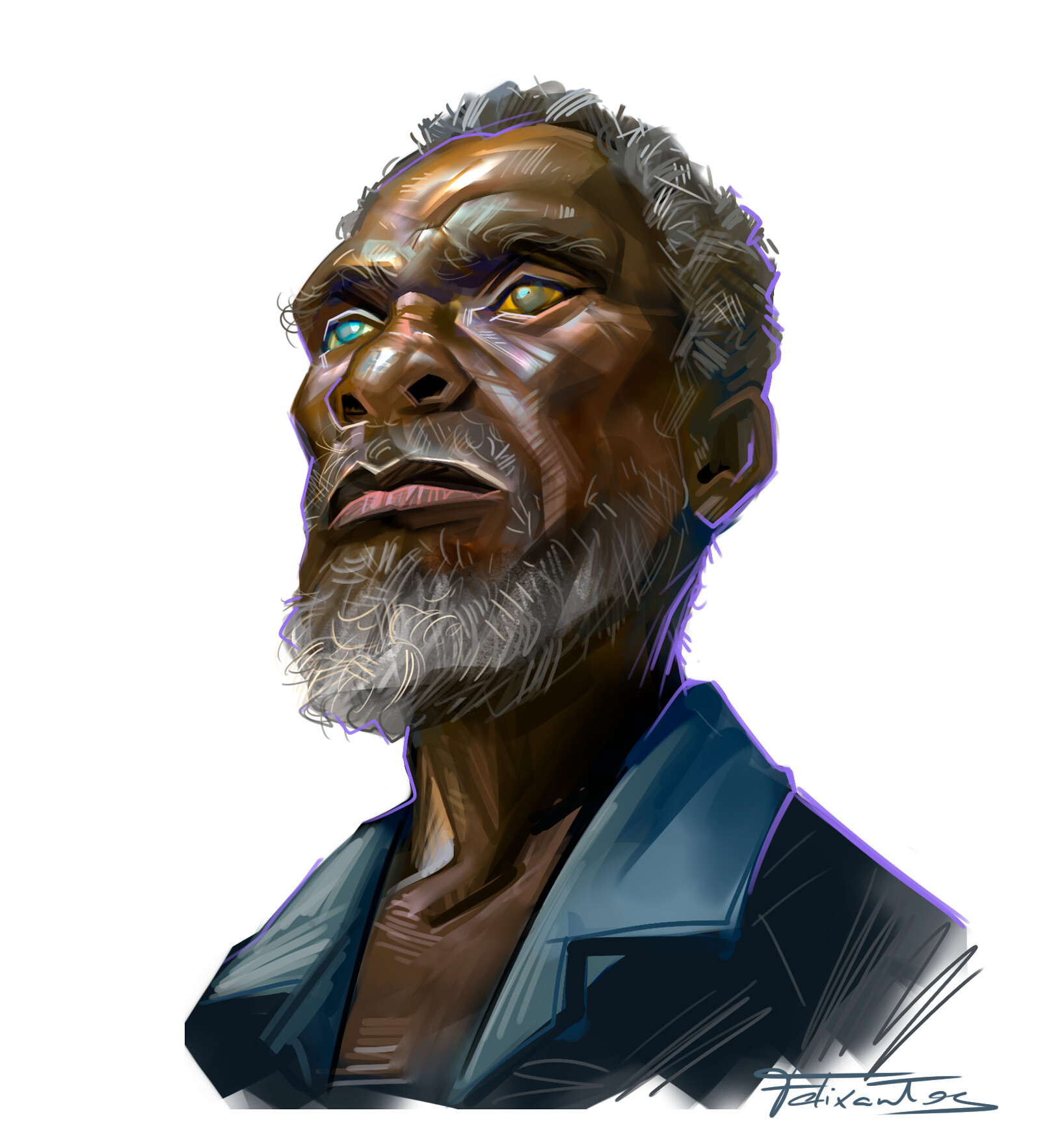 ArtStation - Portrait of old man