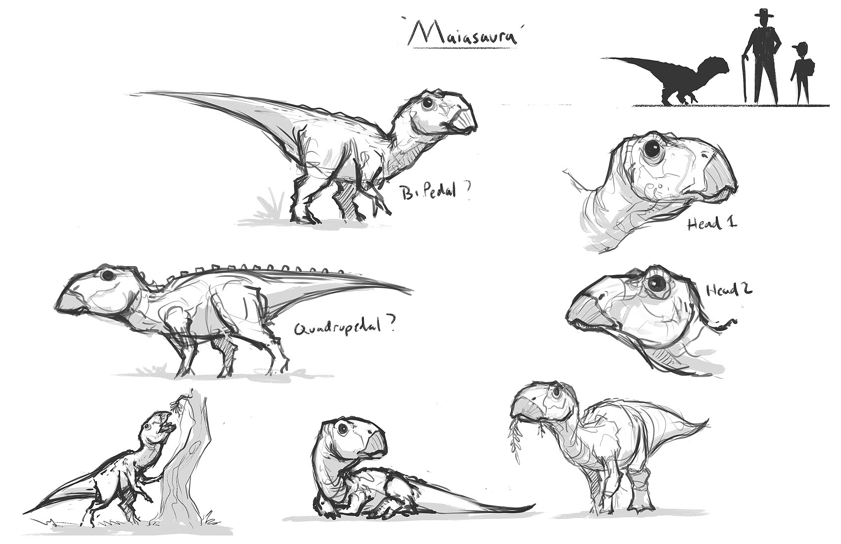 Cretaceous Dinosaur Drawing