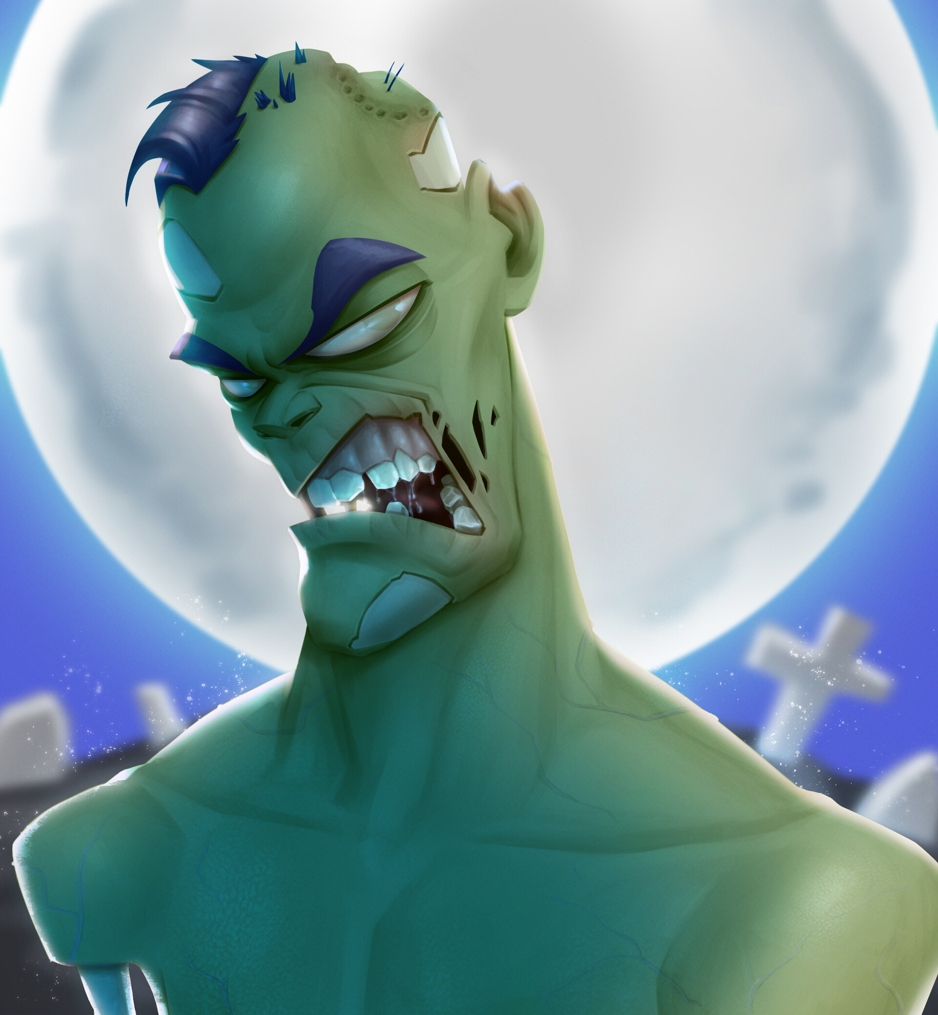 ArtStation - Zombie man (study)