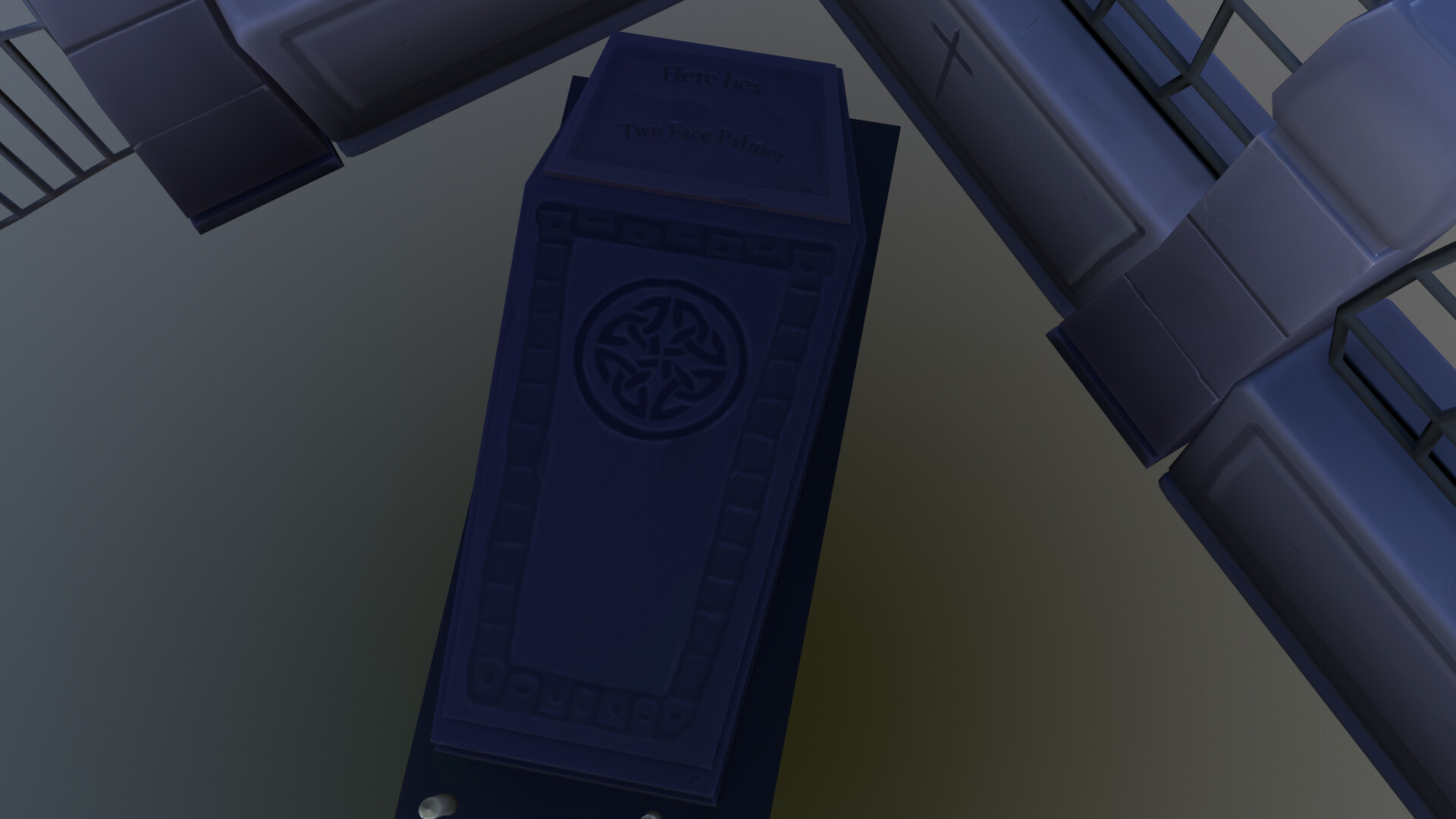 ArtStation - Stylized handpainted graves for WIP project