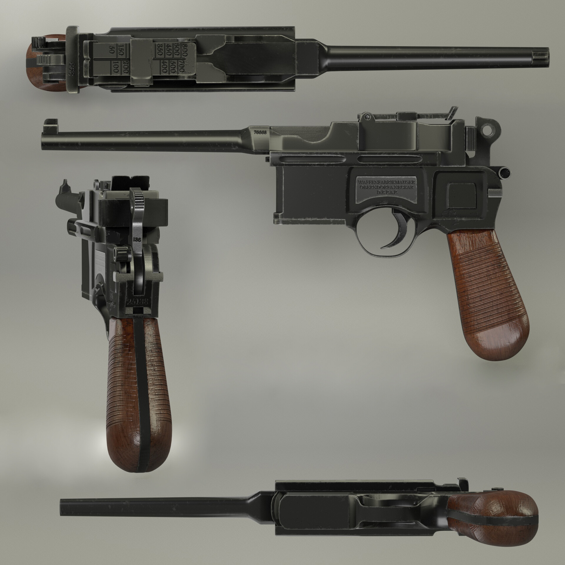 ArtStation - Gun Mauser C96