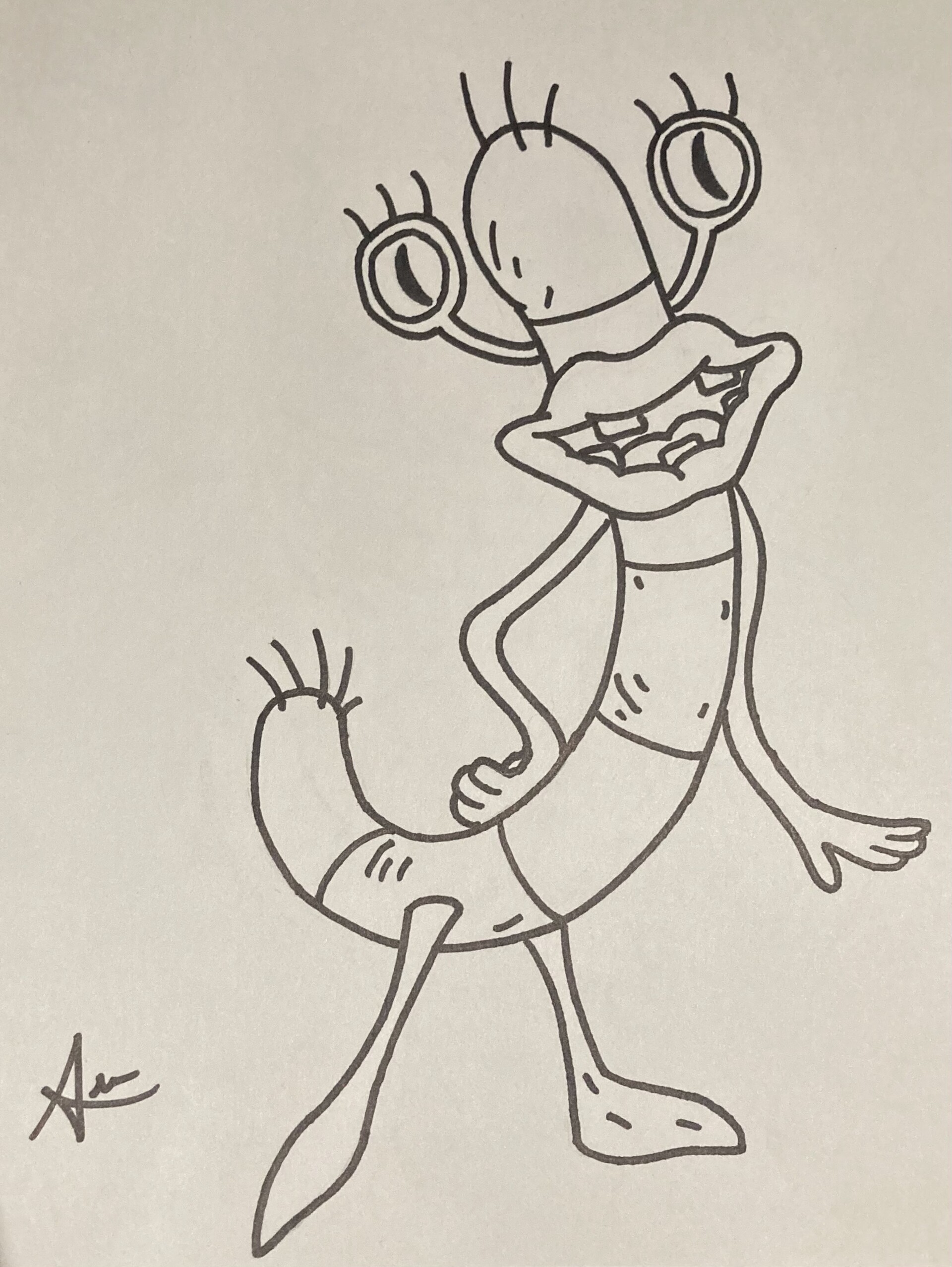 ahh real monsters oblina coloring pages