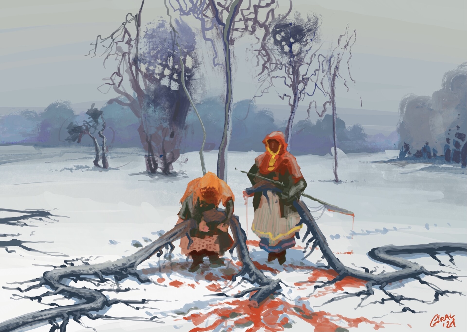 ArtStation - Alien hunting