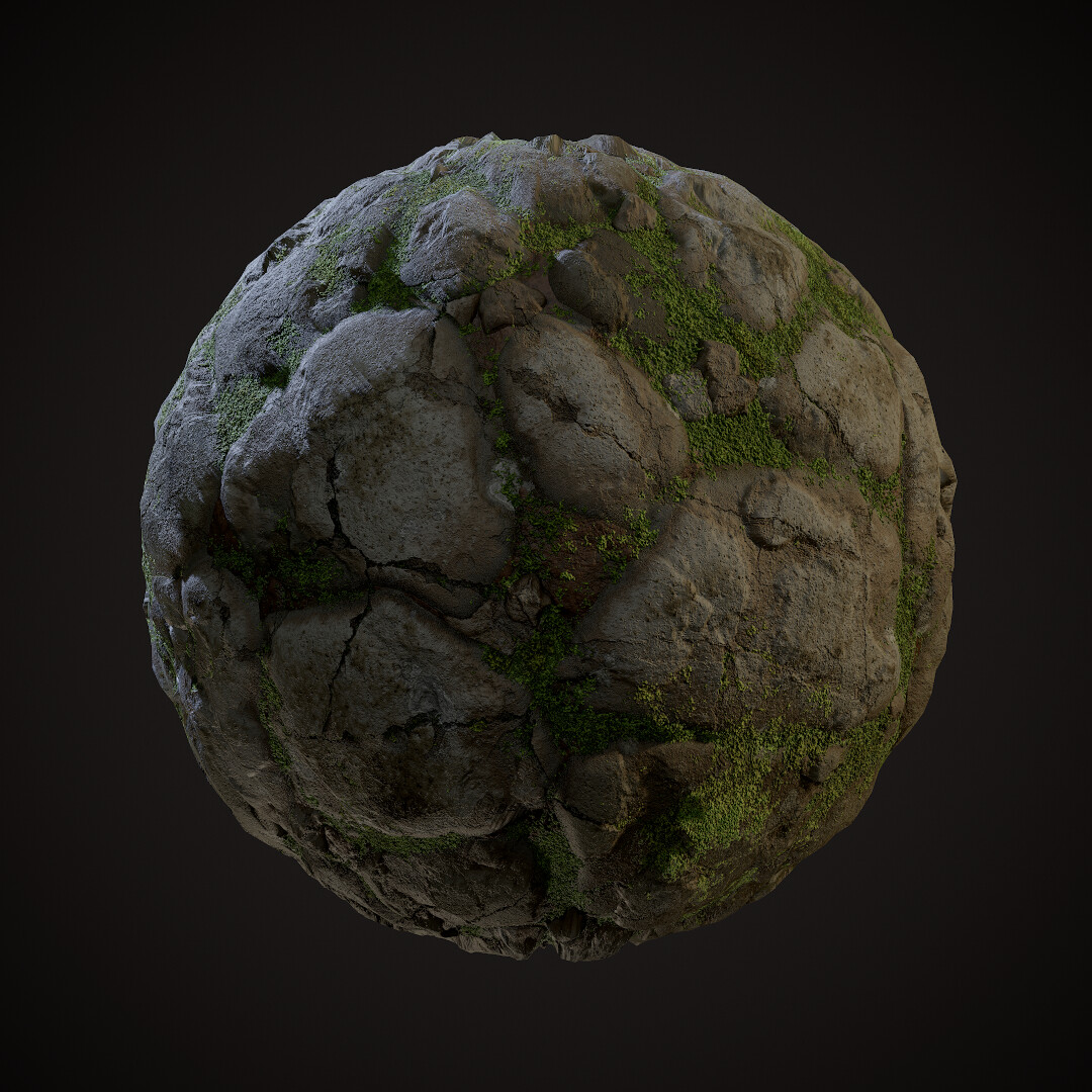 ArtStation - Mossy Rock