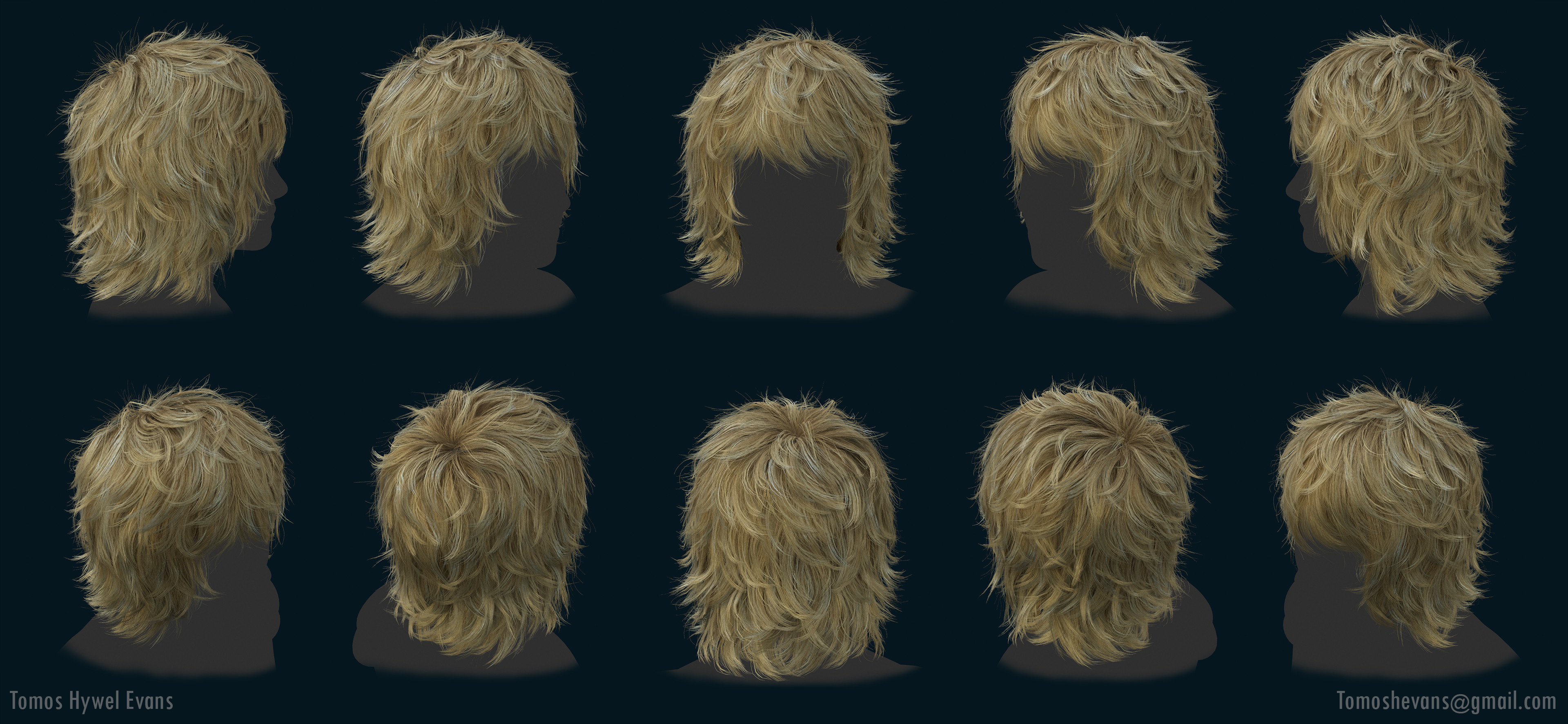 Tomos Hywel Evans - Real-time Scruffy Hair