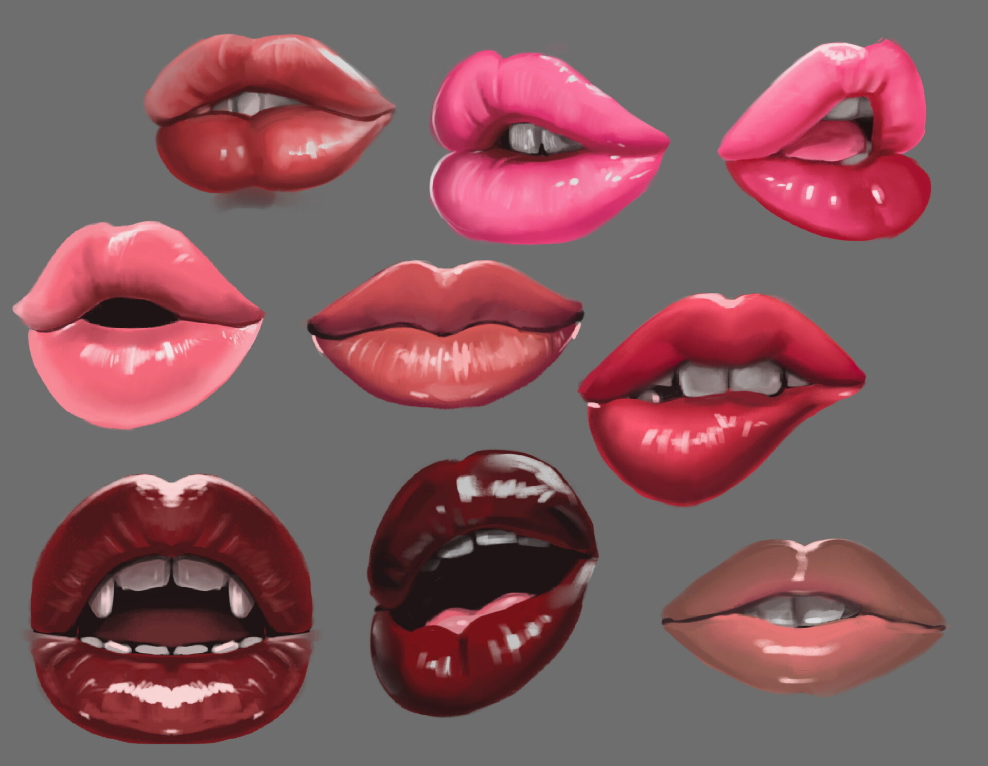 ArtStation - Lip Studies