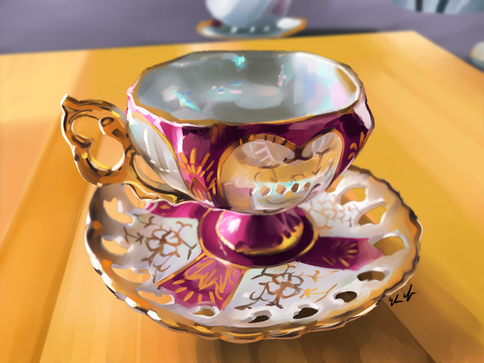 ArtStation - Fancy Teacup Study