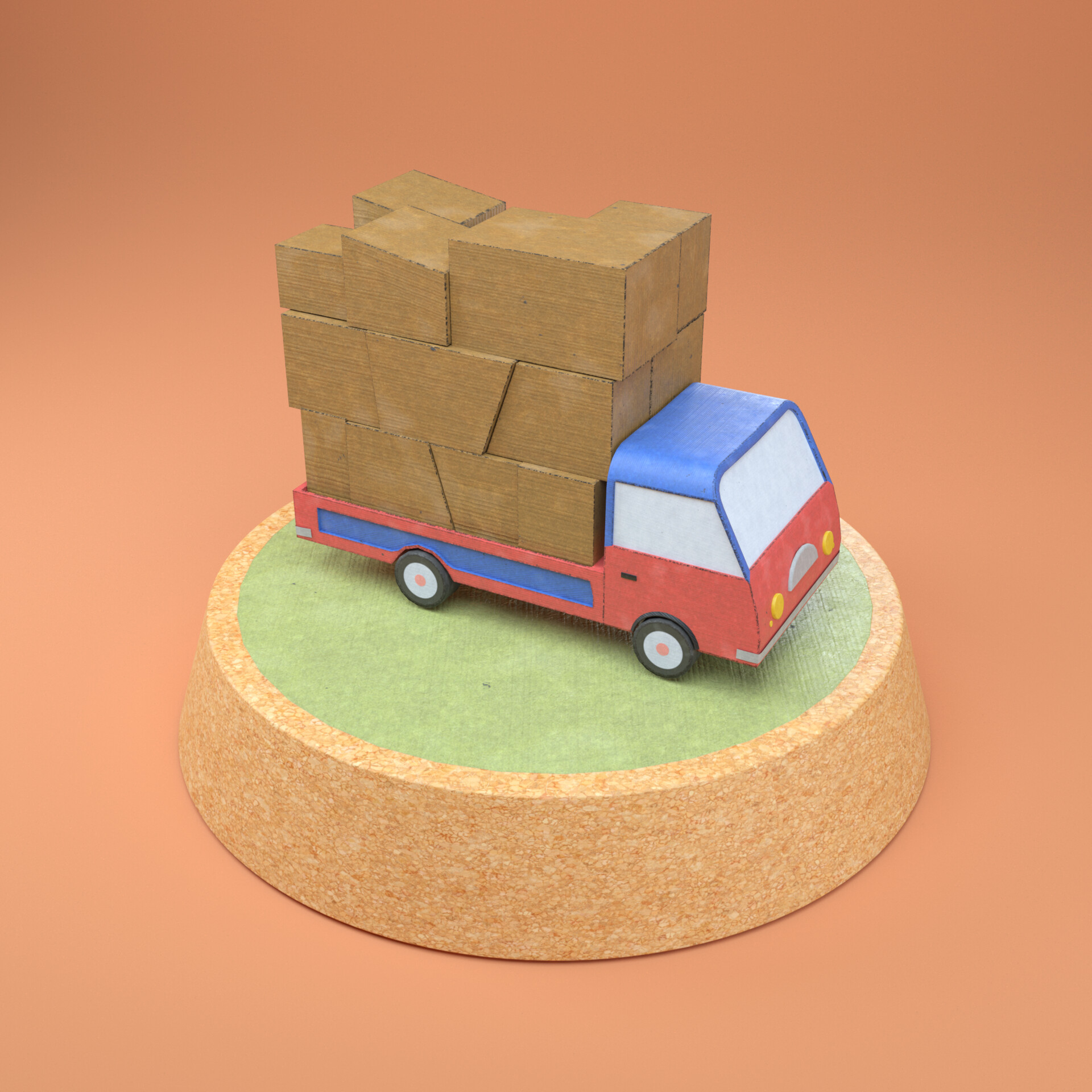 ArtStation - Truck Cardboard