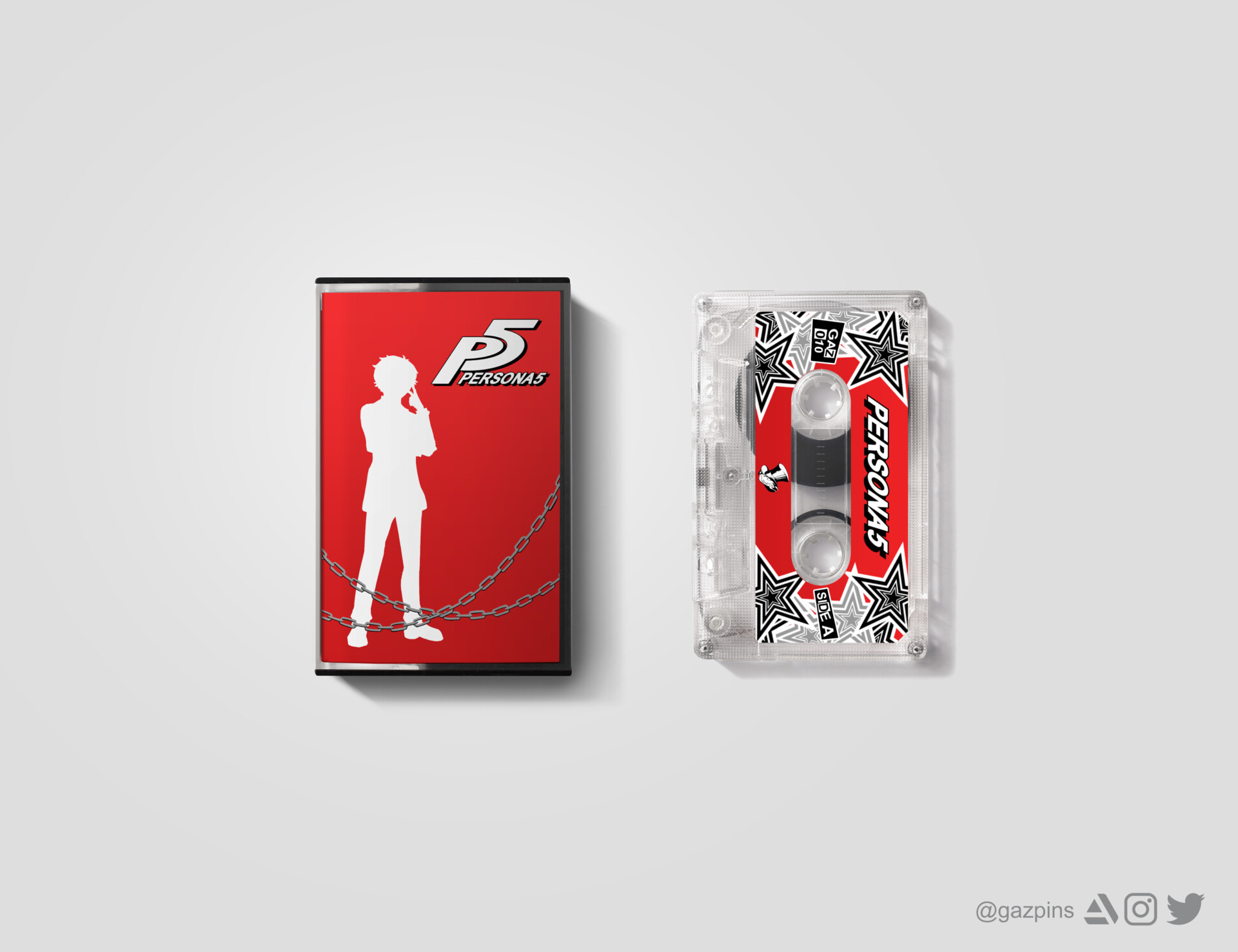 ArtStation - Persona 5 Original Soundtrack Selections Cassette