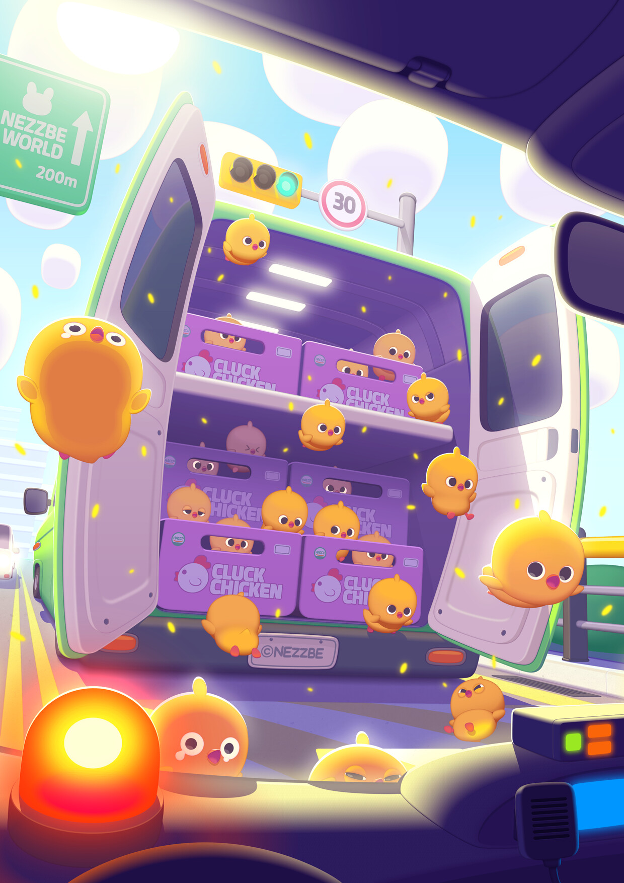 ArtStation - The escape of the chicks